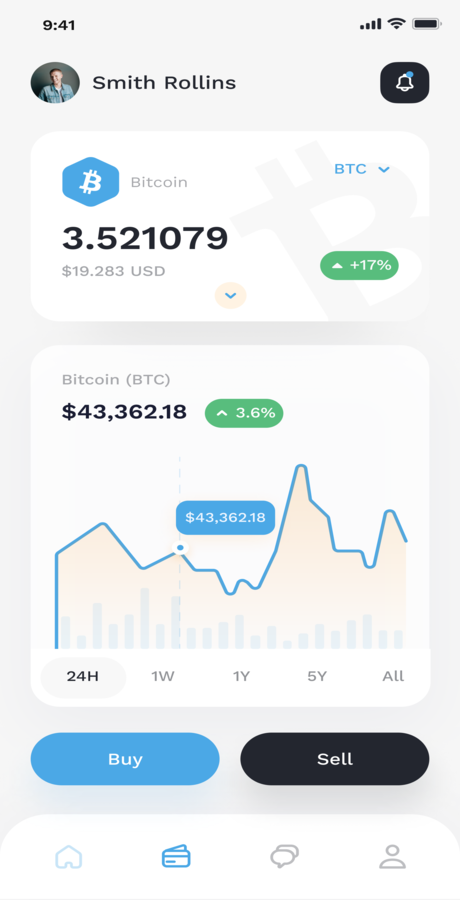 CryptoPay - Crypto Currency App ANDROID + IOS + FIGMA | UI Kit | React Native by FlutterVision