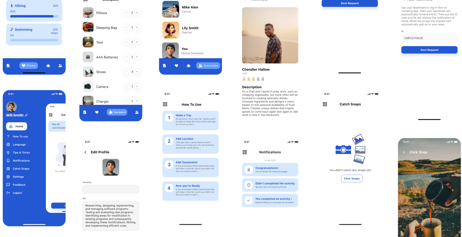 Camping - Mobile UI KIT ( React Native Template ) by BrightTeam | CodeCanyon