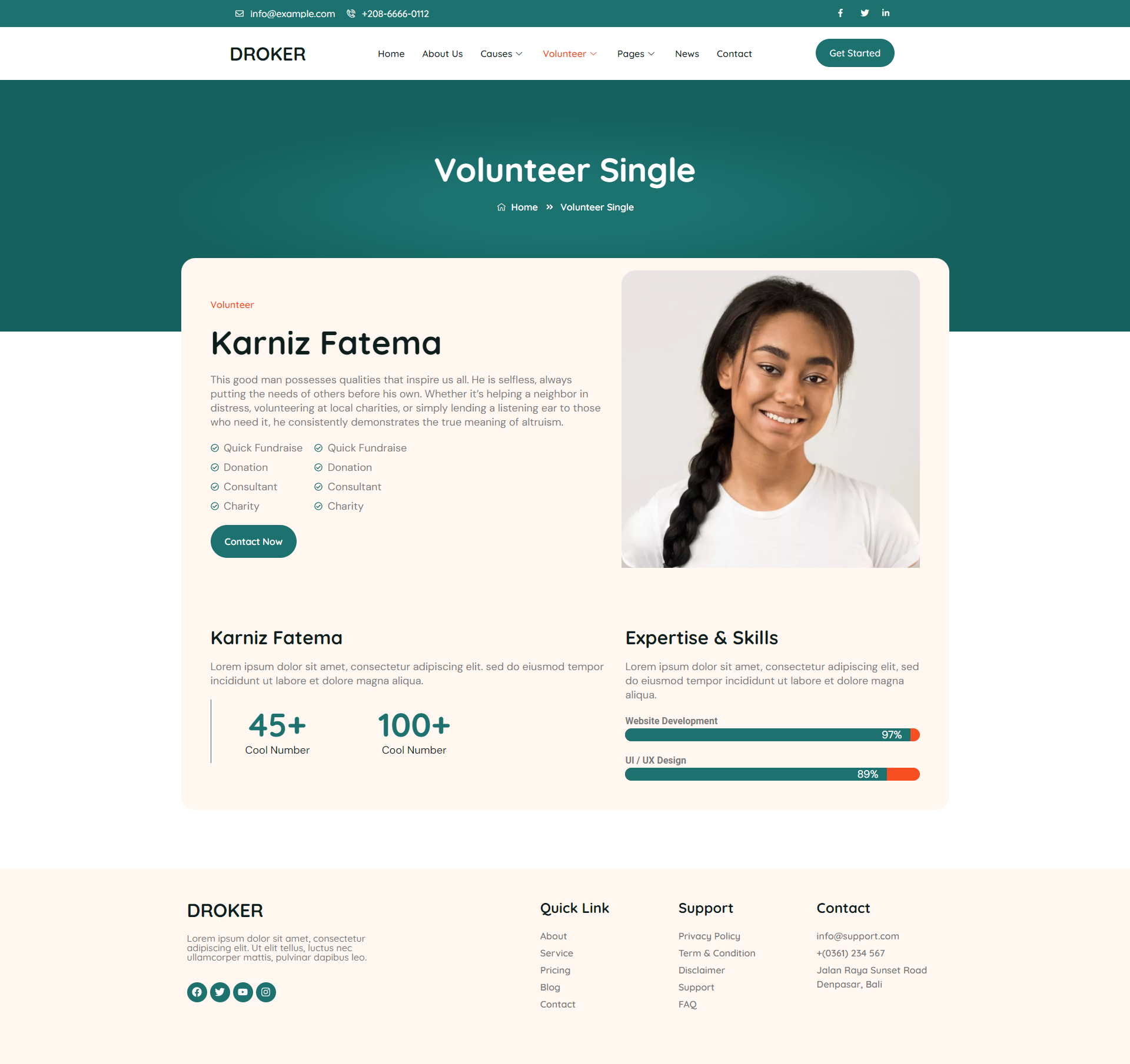 Droker - Charity Nonprofit Elementor Template Kit by Flexitheme ...
