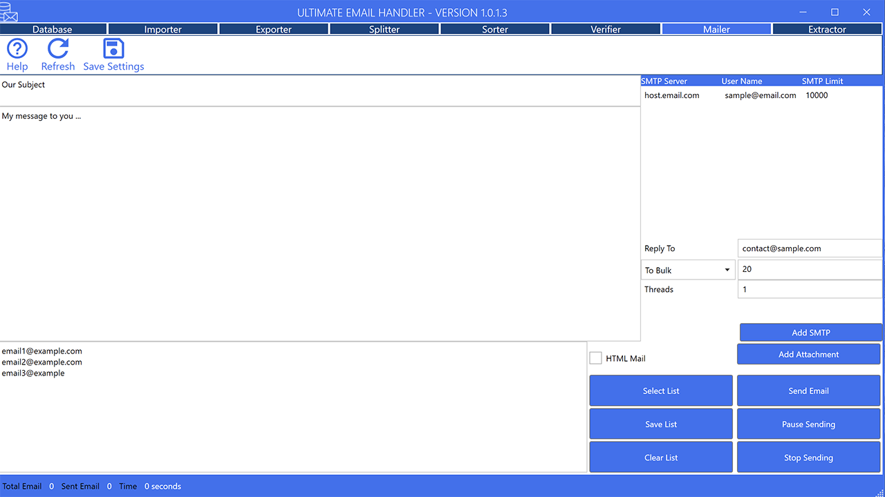 Ultimate Email Handler - Email Extractor, Sender, Verifier, Sorter and ...