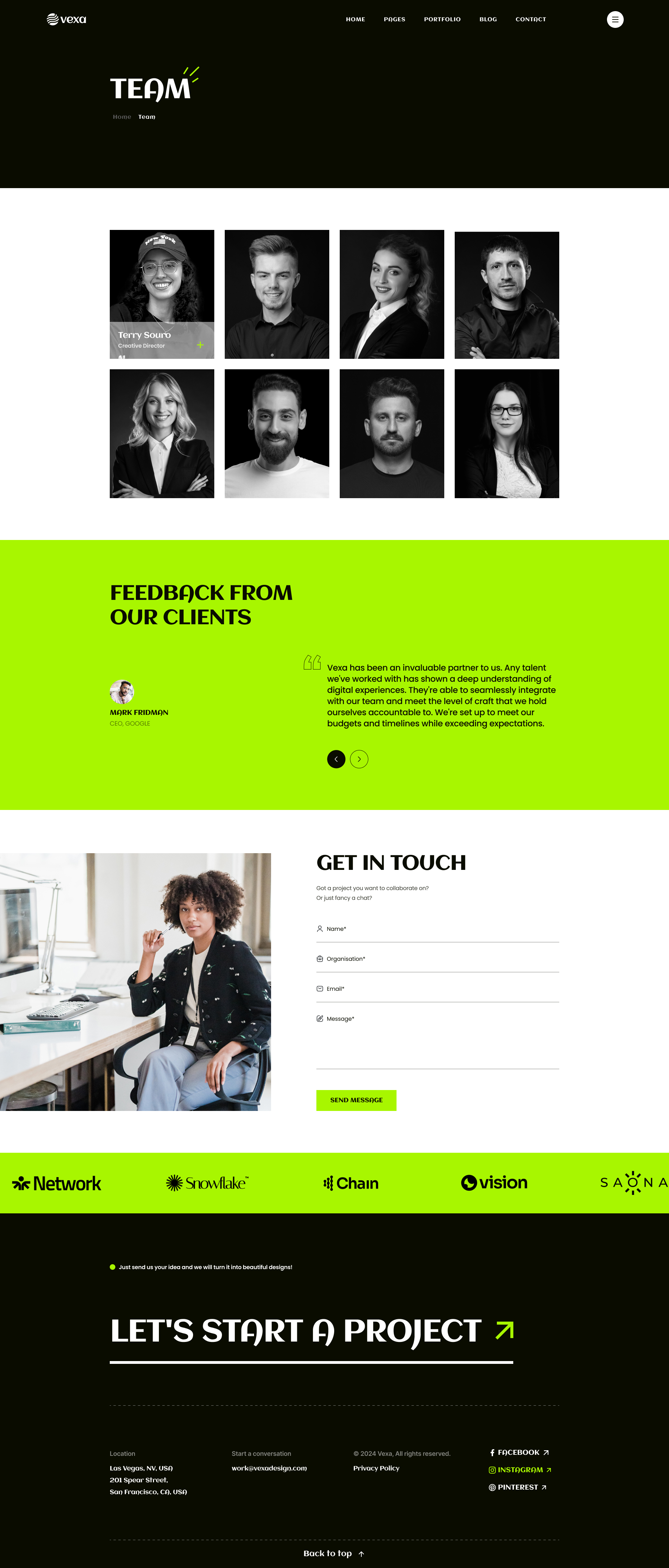 VEXA - Creative Agency & Portfolio Figma Template by alithemes ...