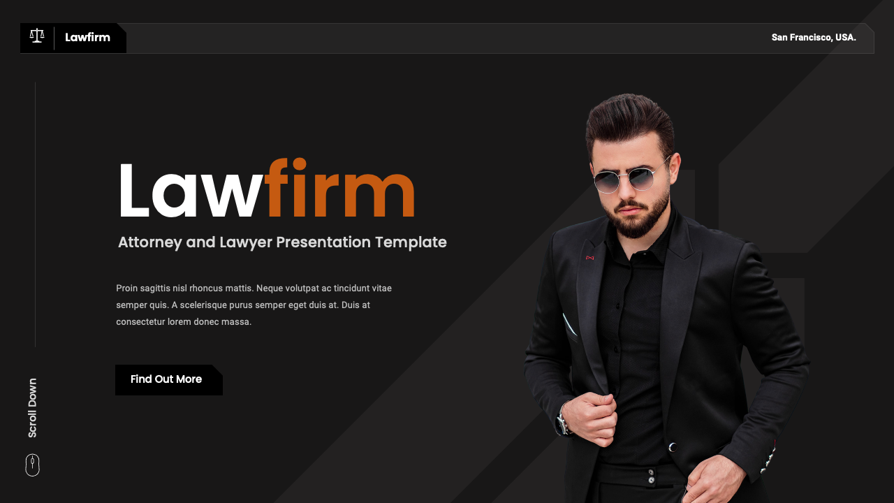 Lawfirm - Law Attorney Google Slides Template, Presentation Templates