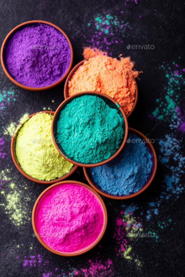 Gulal colors for Indian Holi festival Stock Photo by furmanphoto | PhotoDune