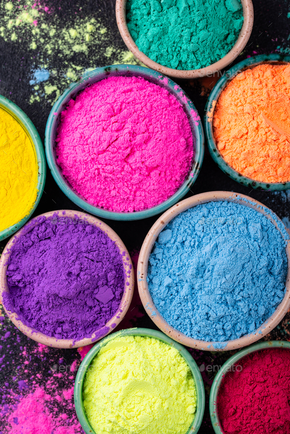 Gulal colors for Indian Holi festival Stock Photo by furmanphoto ...
