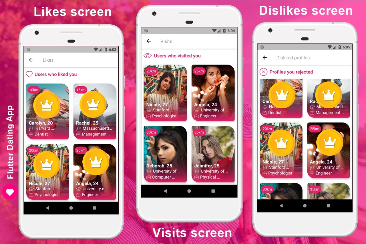 Flutter Complete Dating App for Android & iOS with Admin Panel by AmericoBila