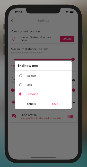 Flutter Complete Dating App for Android & iOS with Admin Panel by AmericoBila