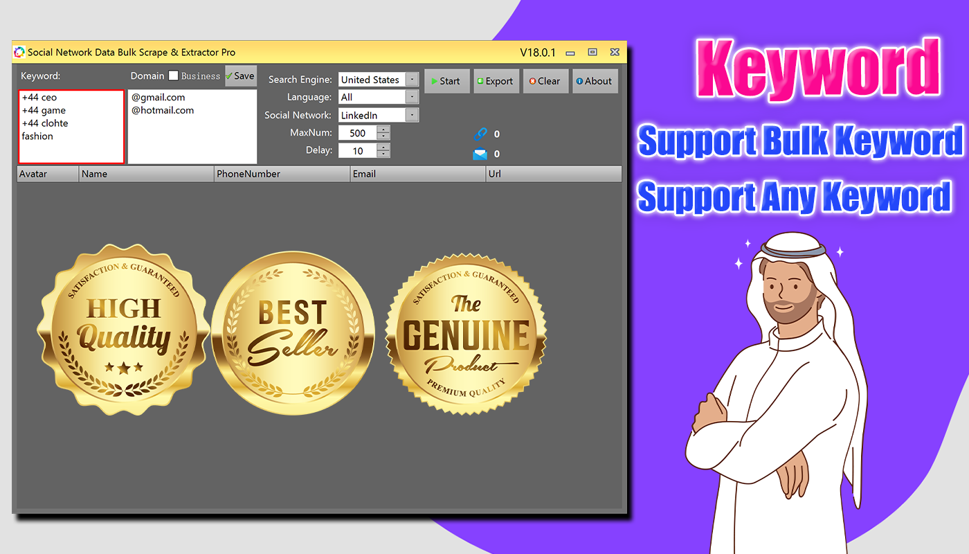 Social Network Data Bulk Scrape & Extractor 28.2.2 by IonicStudio | CodeCanyon