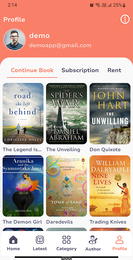 Android EBook App (Books App, PDF, ePub, Online Book Reading, Download ...