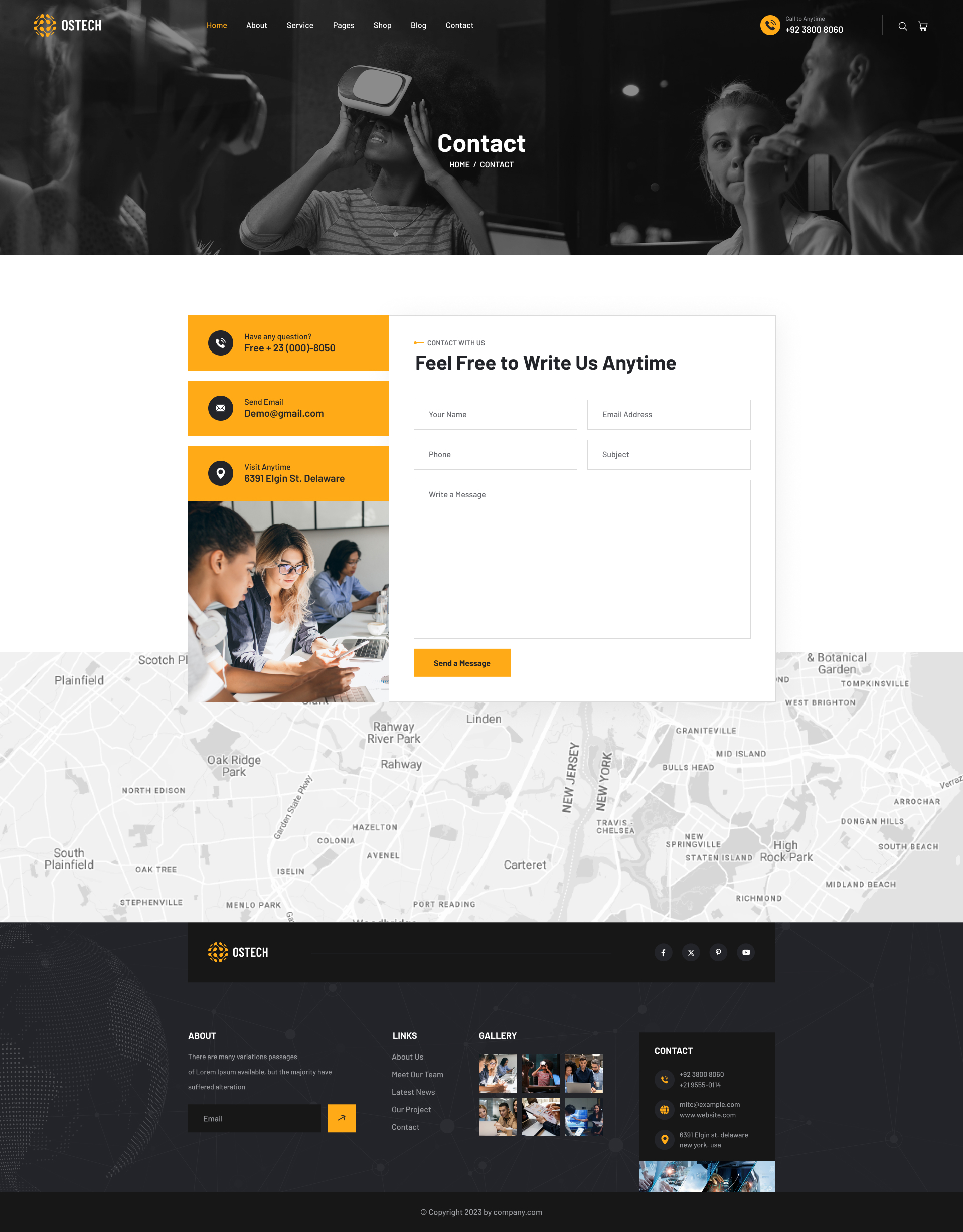 Ostech - Technology IT Services Figma Template by Pixydrops | ThemeForest