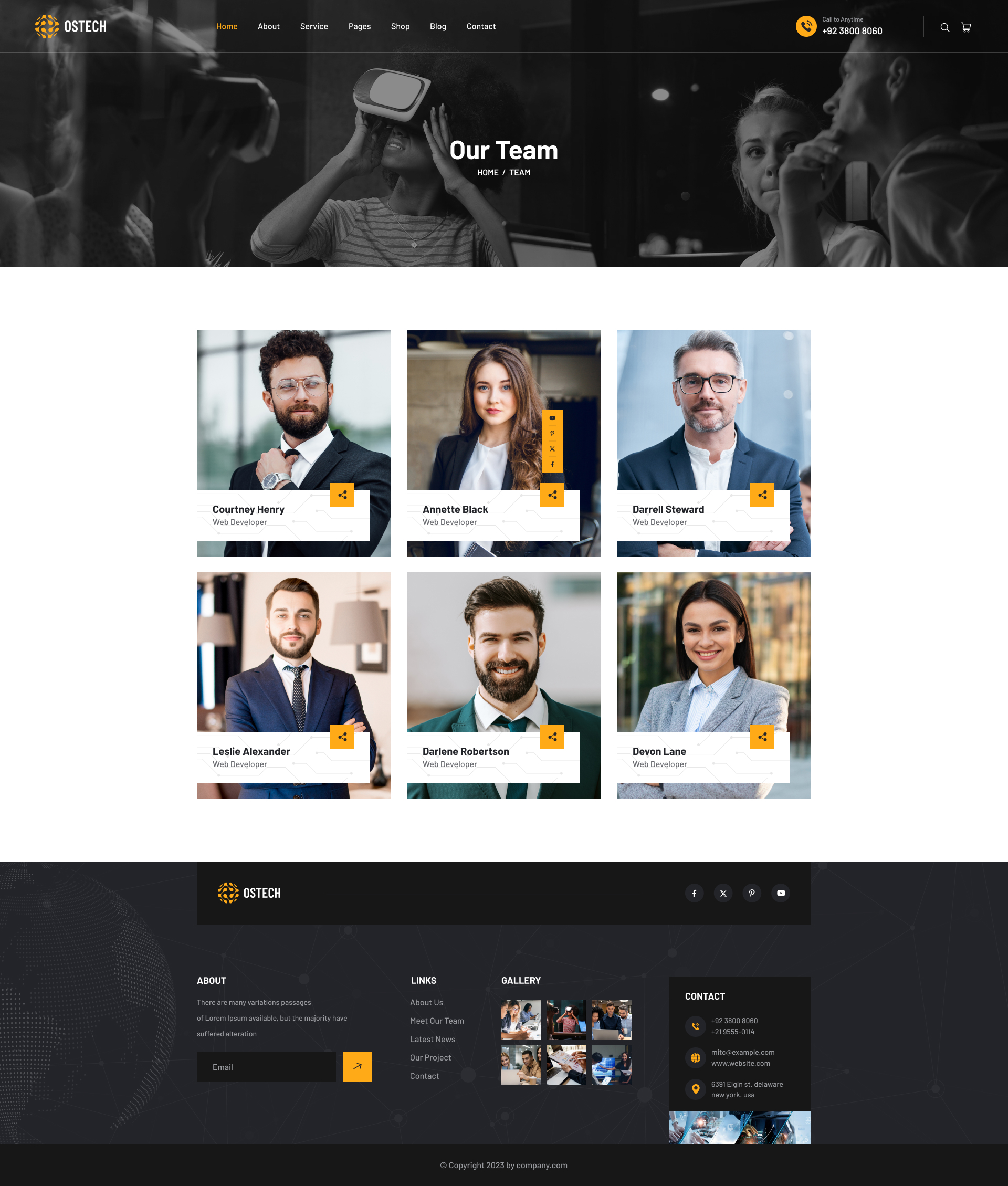 Ostech - Technology IT Services Figma Template by Pixydrops | ThemeForest