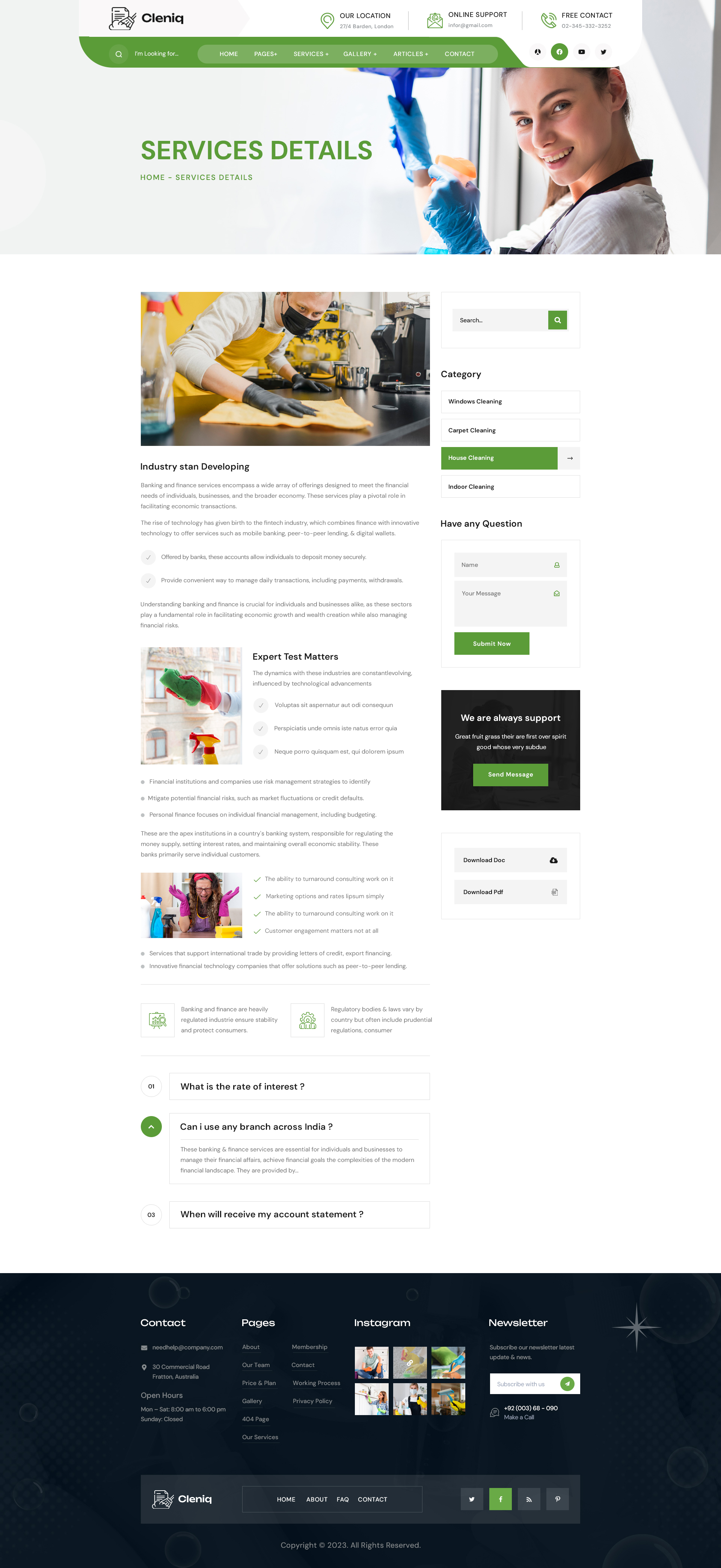 Cleniq- Cleaning XD Template by WebBmasda | ThemeForest