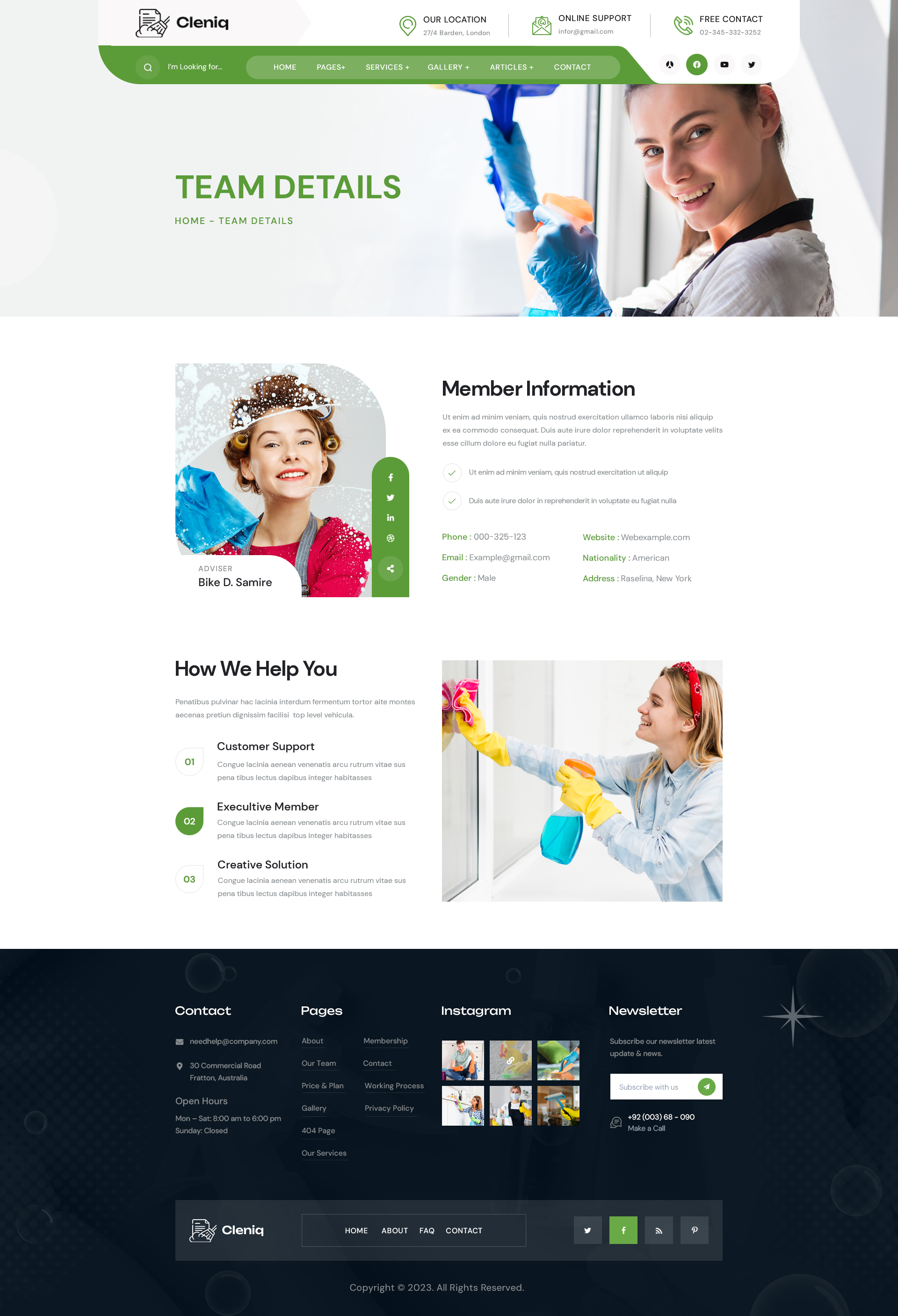 Cleniq- Cleaning XD Template by WebBmasda | ThemeForest