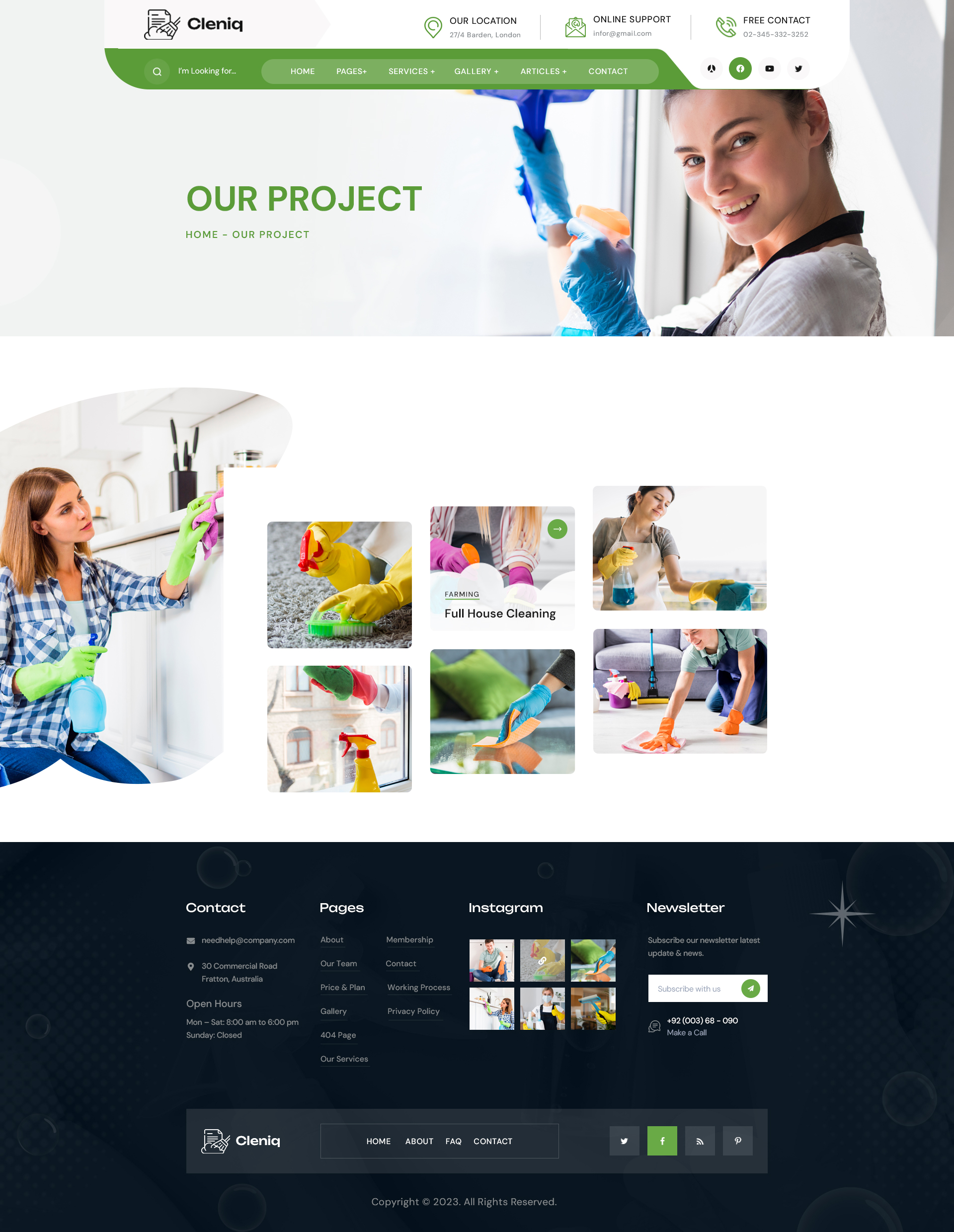 Cleniq- Cleaning XD Template by WebBmasda | ThemeForest