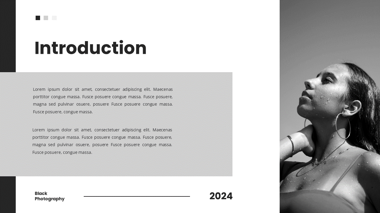 Black - Photography Google Slide Templates, Presentation Templates