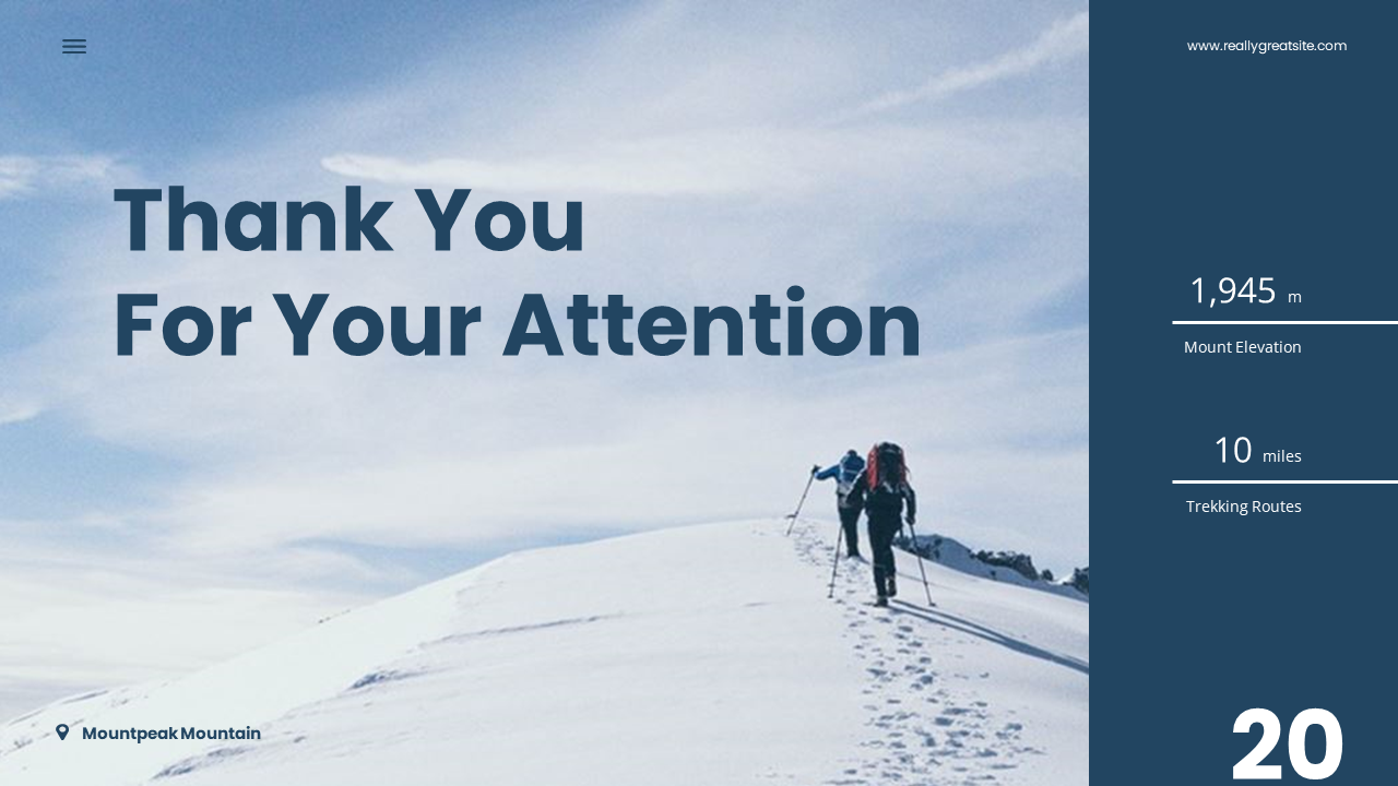 Mount Peak - Mountain Powerpoint Templates, Presentation Templates