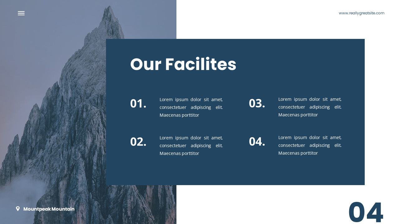 Mount Peak - Mountain Powerpoint Templates, Presentation Templates