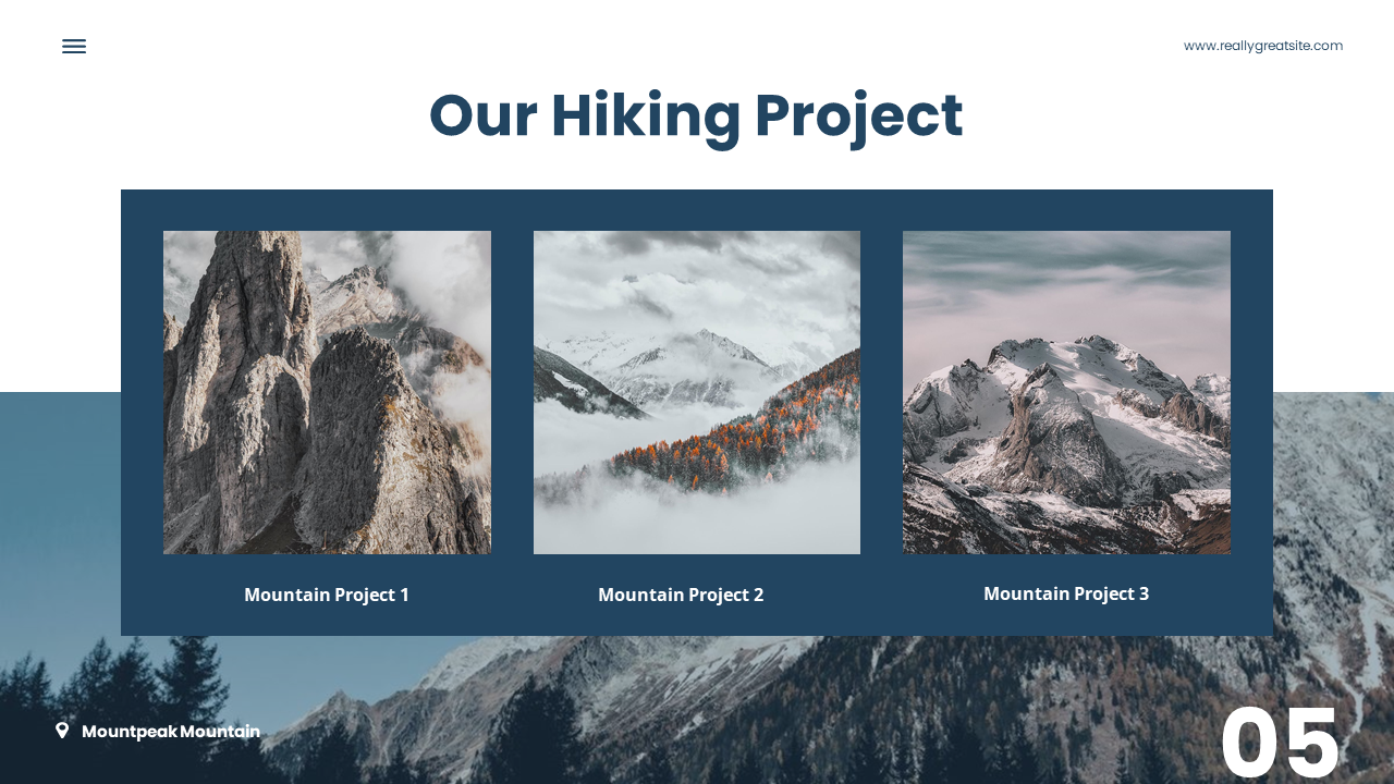 Mount Peak - Mountain Powerpoint Templates, Presentation Templates