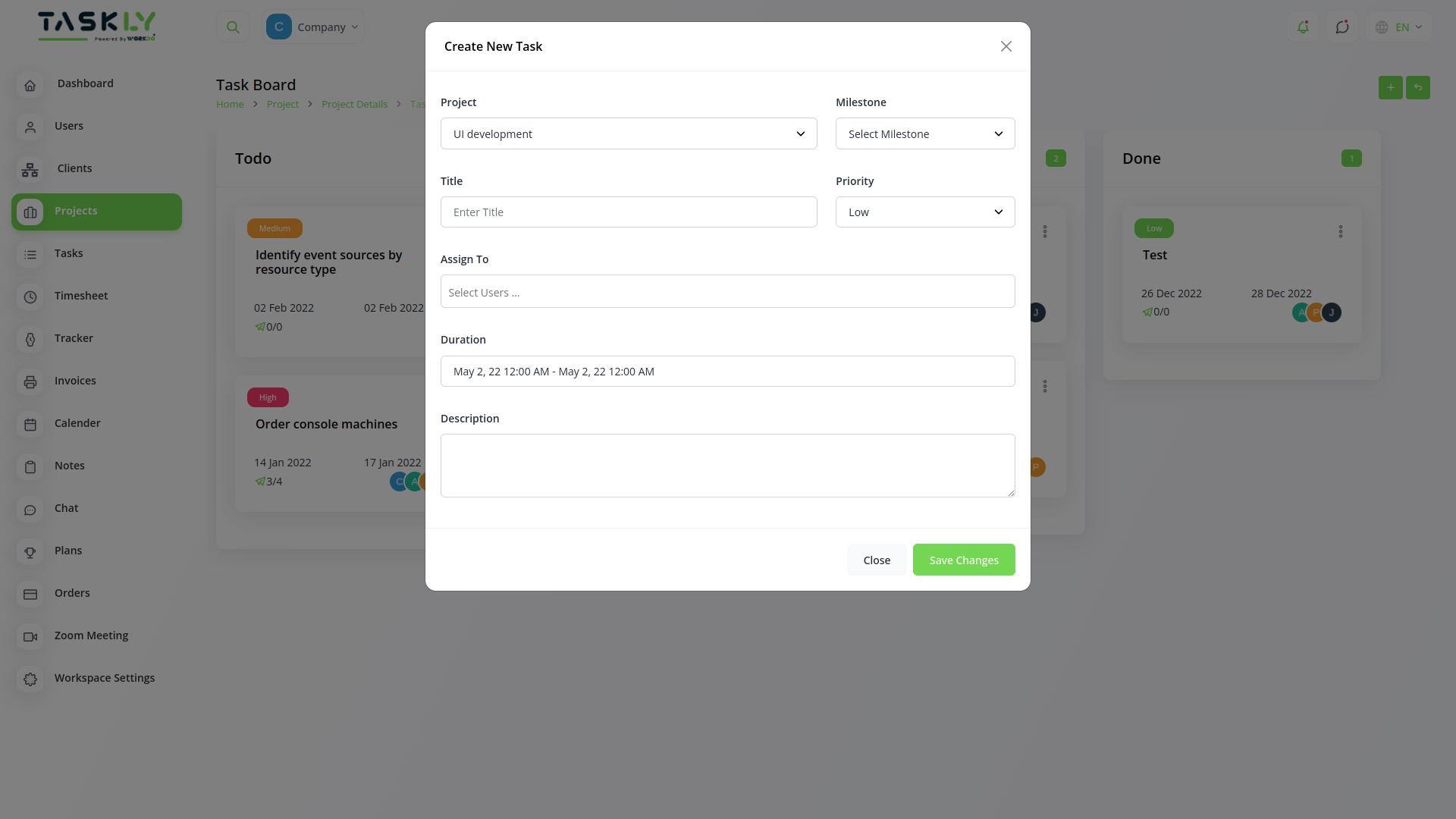 TASKLY SaaS – Project Management Tool by RajodiyaInfotech | CodeCanyon