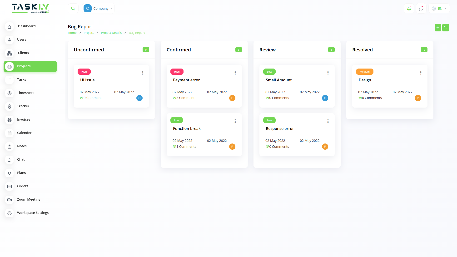 TASKLY SaaS – Project Management Tool by RajodiyaInfotech | CodeCanyon