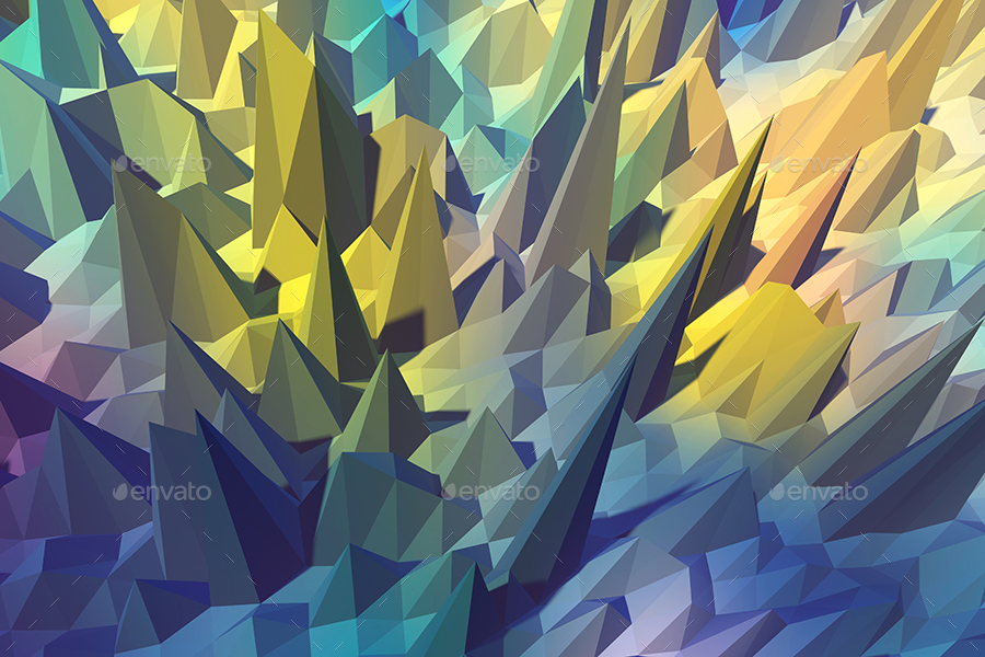 Sharp Polygon 3D Background Set, Graphics | GraphicRiver