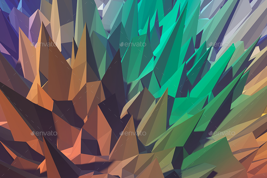 Sharp Polygon 3D Background Set, Graphics | GraphicRiver