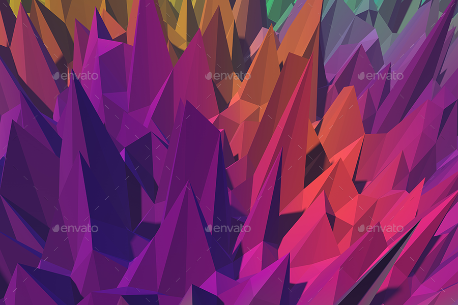 Sharp Polygon 3D Background Set, Graphics | GraphicRiver