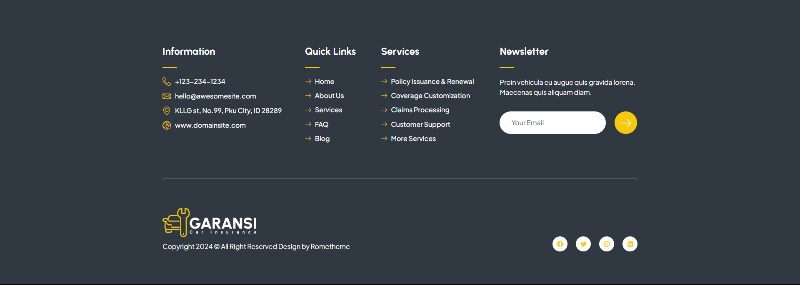 Garansi - Car Insurance Elementor Template Kit by Rometheme | ThemeForest