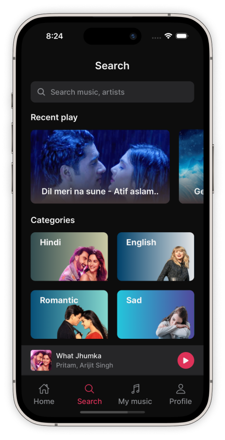 Online Music Streaming App | Music Player App | Music App | Ionic ...