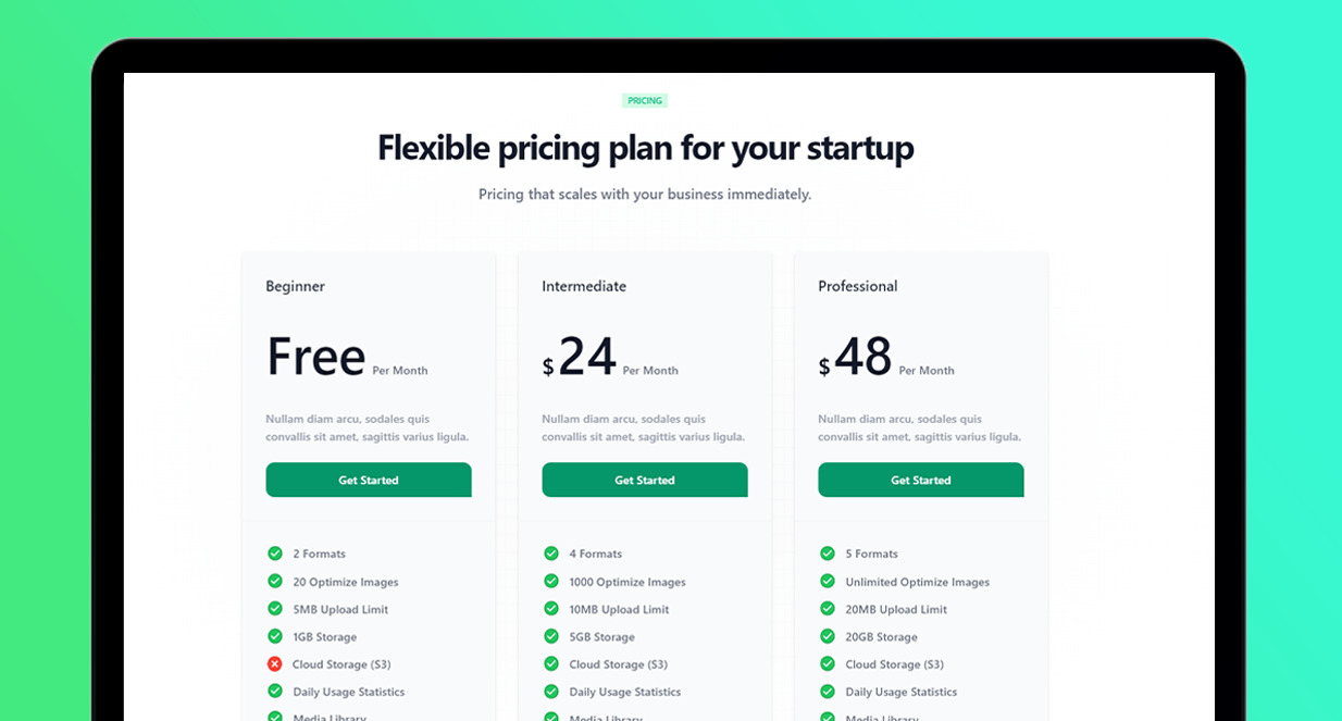 Optimer - Advanced Image Optimizer + Storage Platform | SAAS | PHP by nativecode