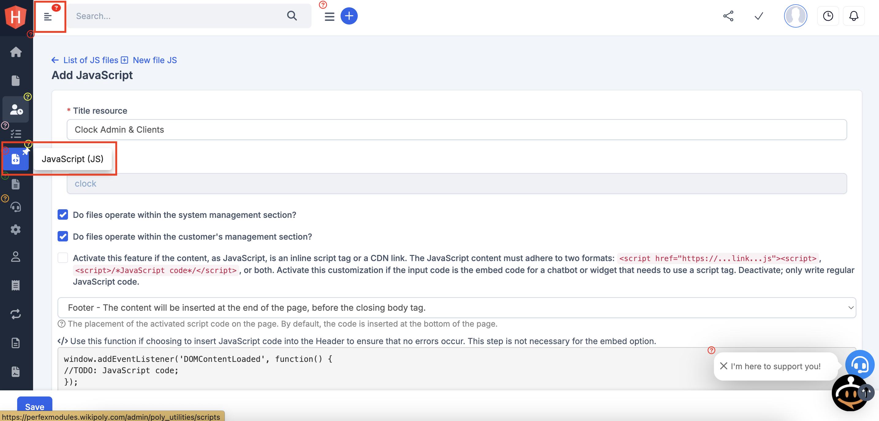 Polyutilities For Perfex Crm Quick Access Menu Custom Js Css And More By Polyxgo