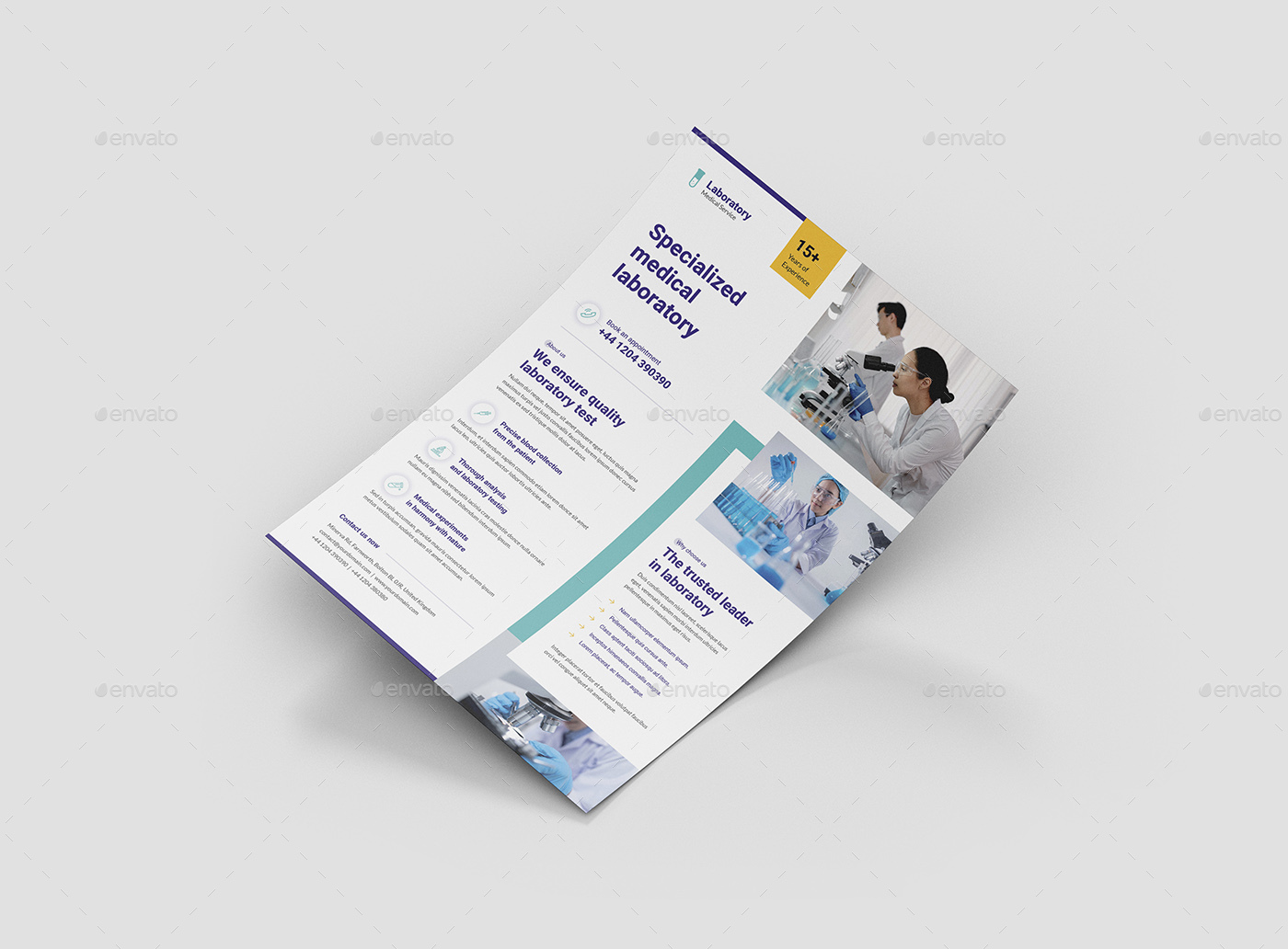 Laboratory Flyer Template, Print Templates | GraphicRiver