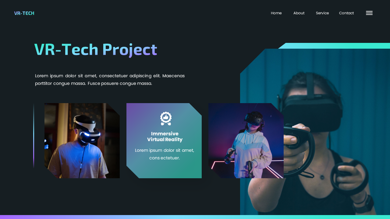 VR-Tech - Virtual Reality Powerpoint Templates, Presentation Templates