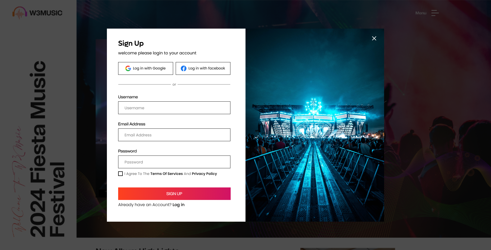 W3Music - Music, Band, Dj Figma Template by DexignZone | ThemeForest
