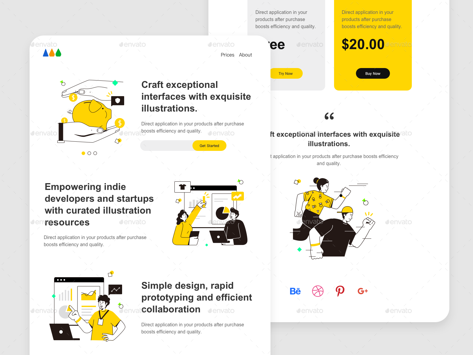 12 Business Office Illustrationsset, Graphics | GraphicRiver