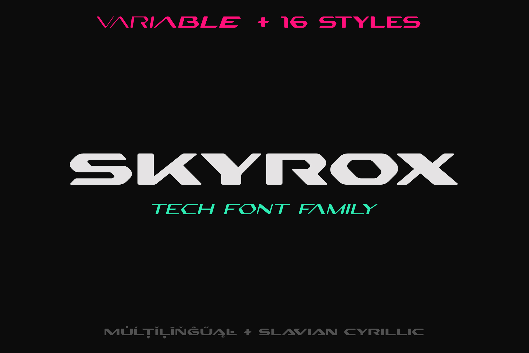 Skyrox Variable, Fonts | GraphicRiver