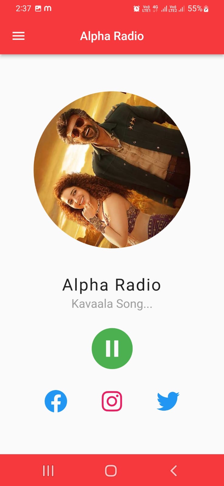 Alpha Radio || Single Radio Template || Flutter Template || Rady to use ...