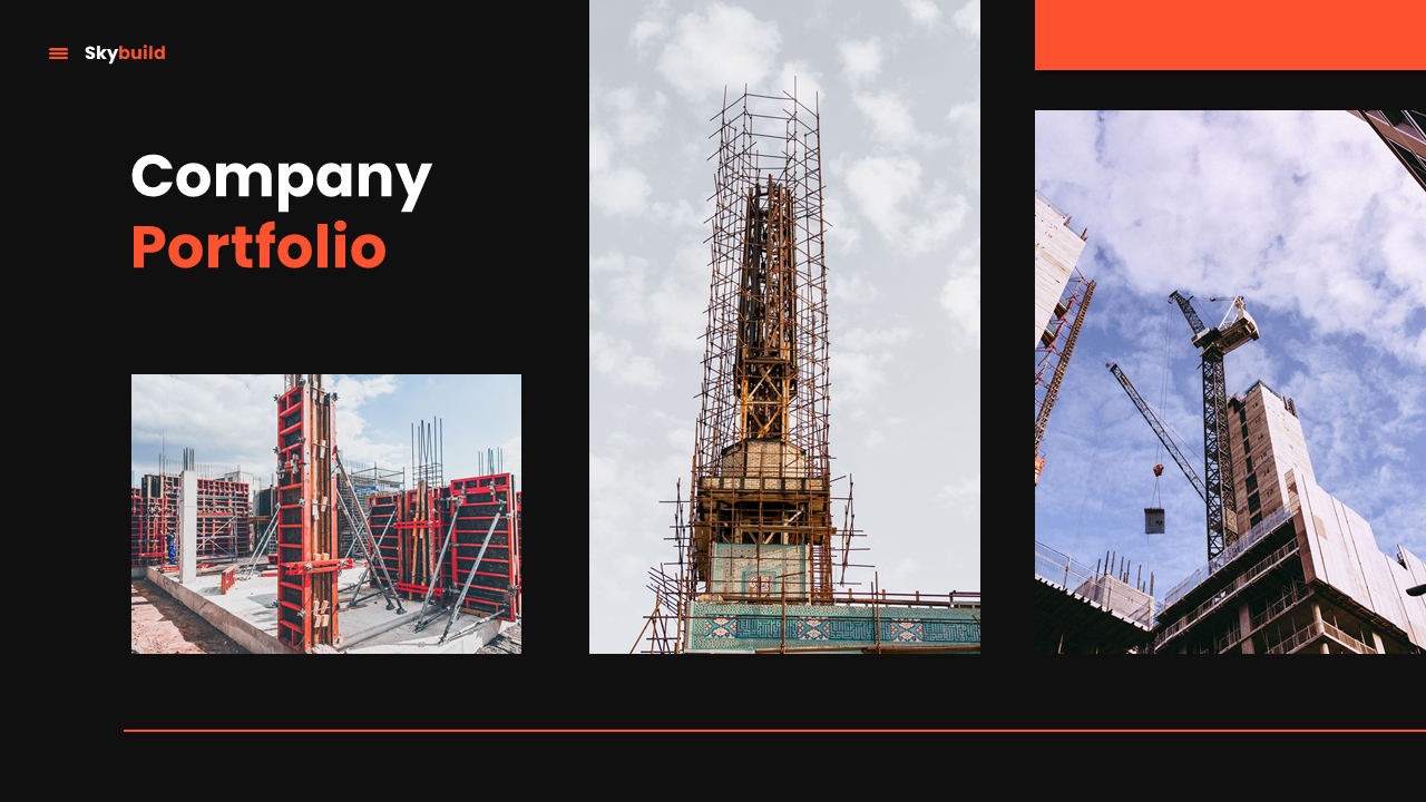 Skybuild - Construction Powerpoint Templates, Presentation Templates