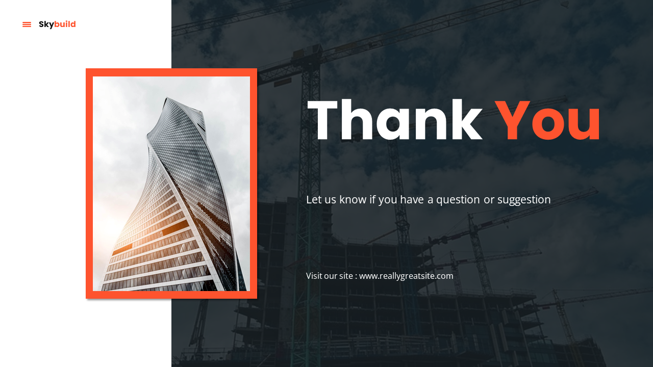 Skybuild - Construction Google Slide Templates, Presentation Templates