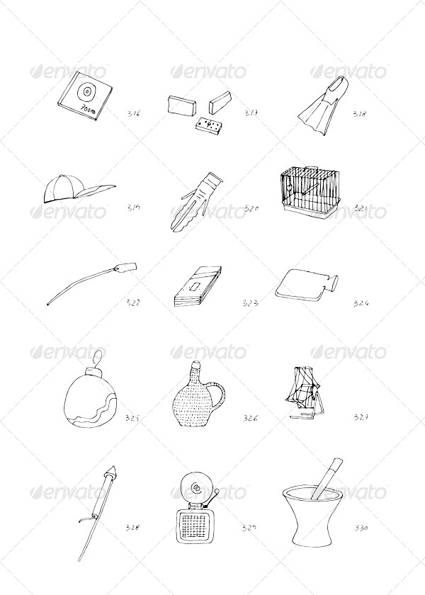 Hand Drawing Vol 03, Vectors | GraphicRiver