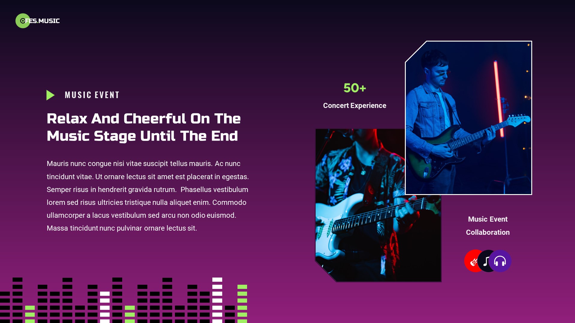 Fesmusic - Music Event PowerPoint Template, Presentation Templates