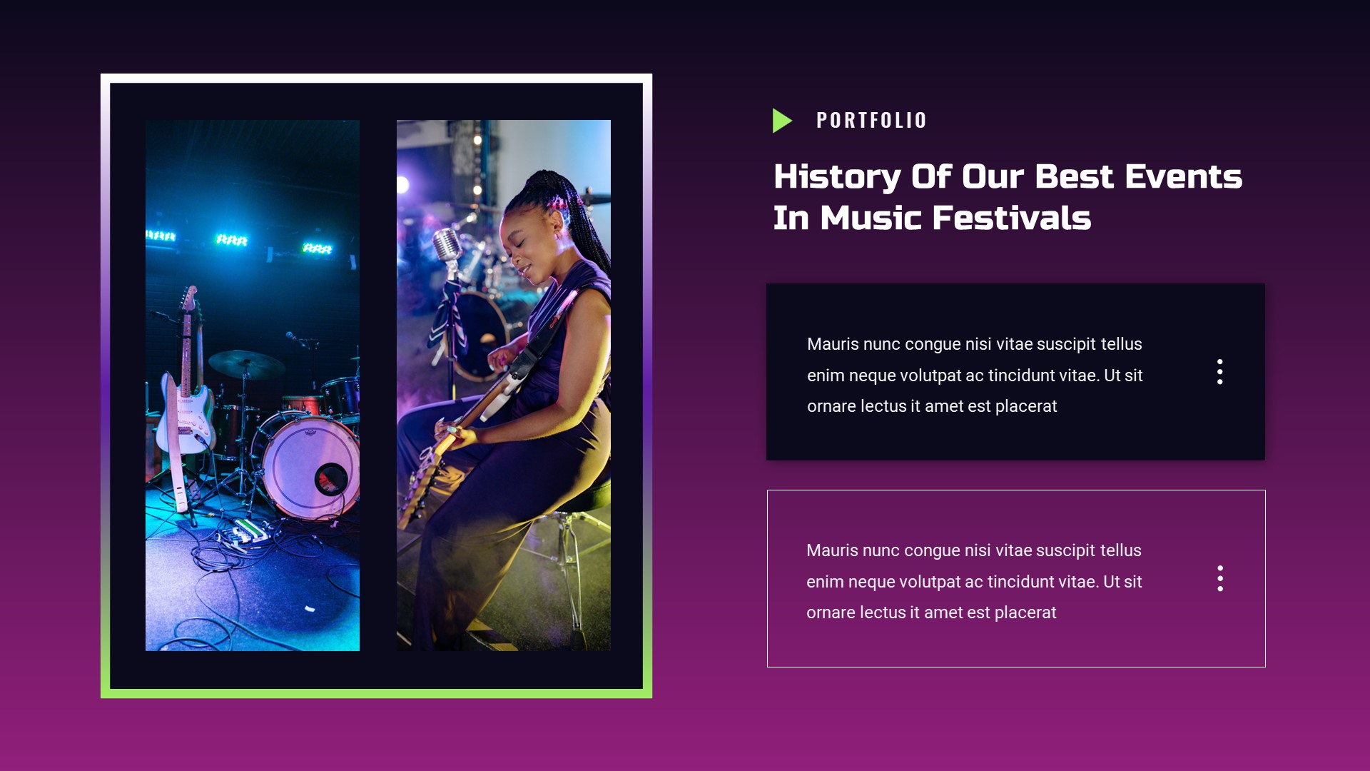 Fesmusic - Music Event Google Slides Template, Presentation Templates