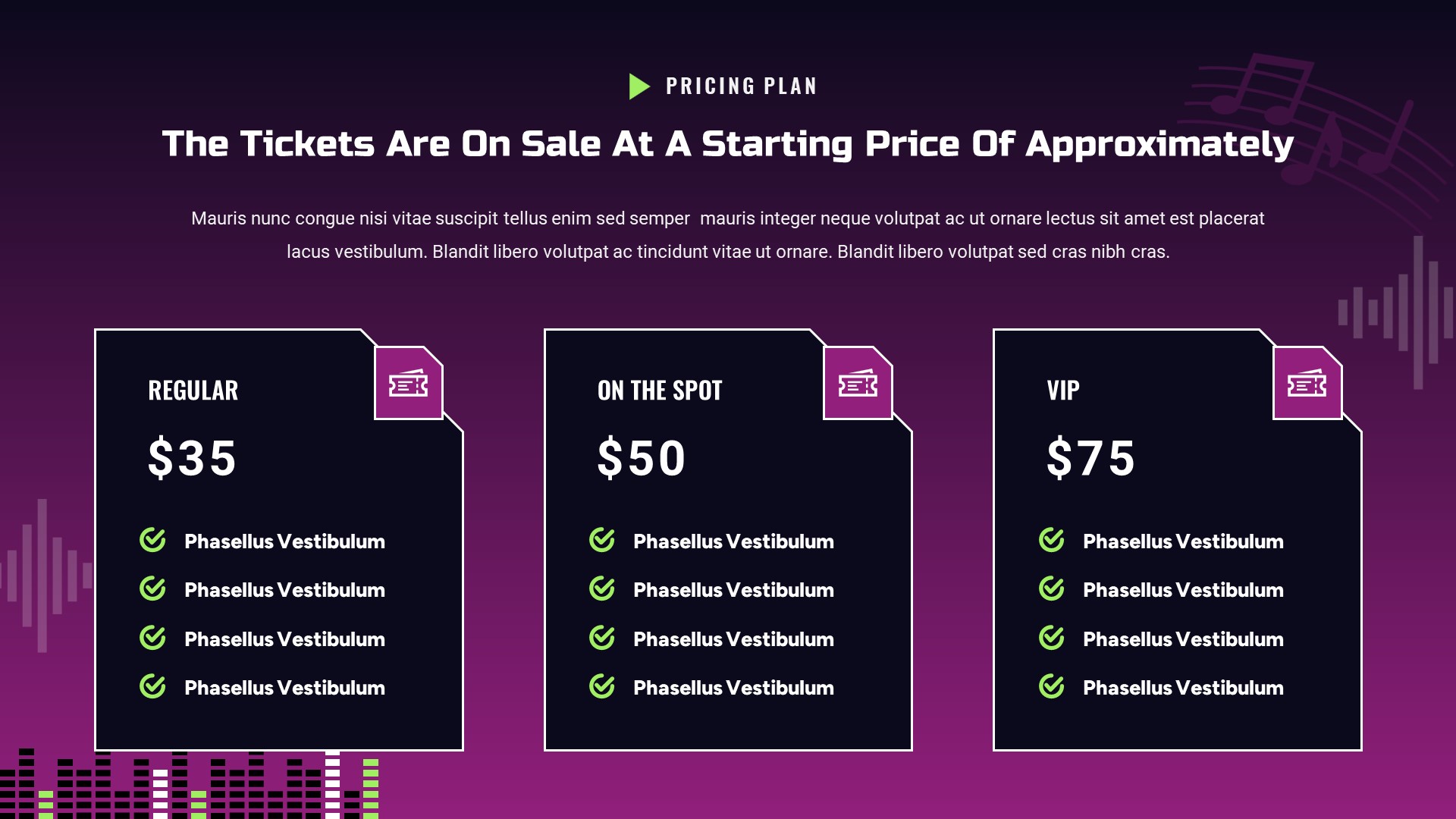 Fesmusic - Music Event Google Slides Template, Presentation Templates