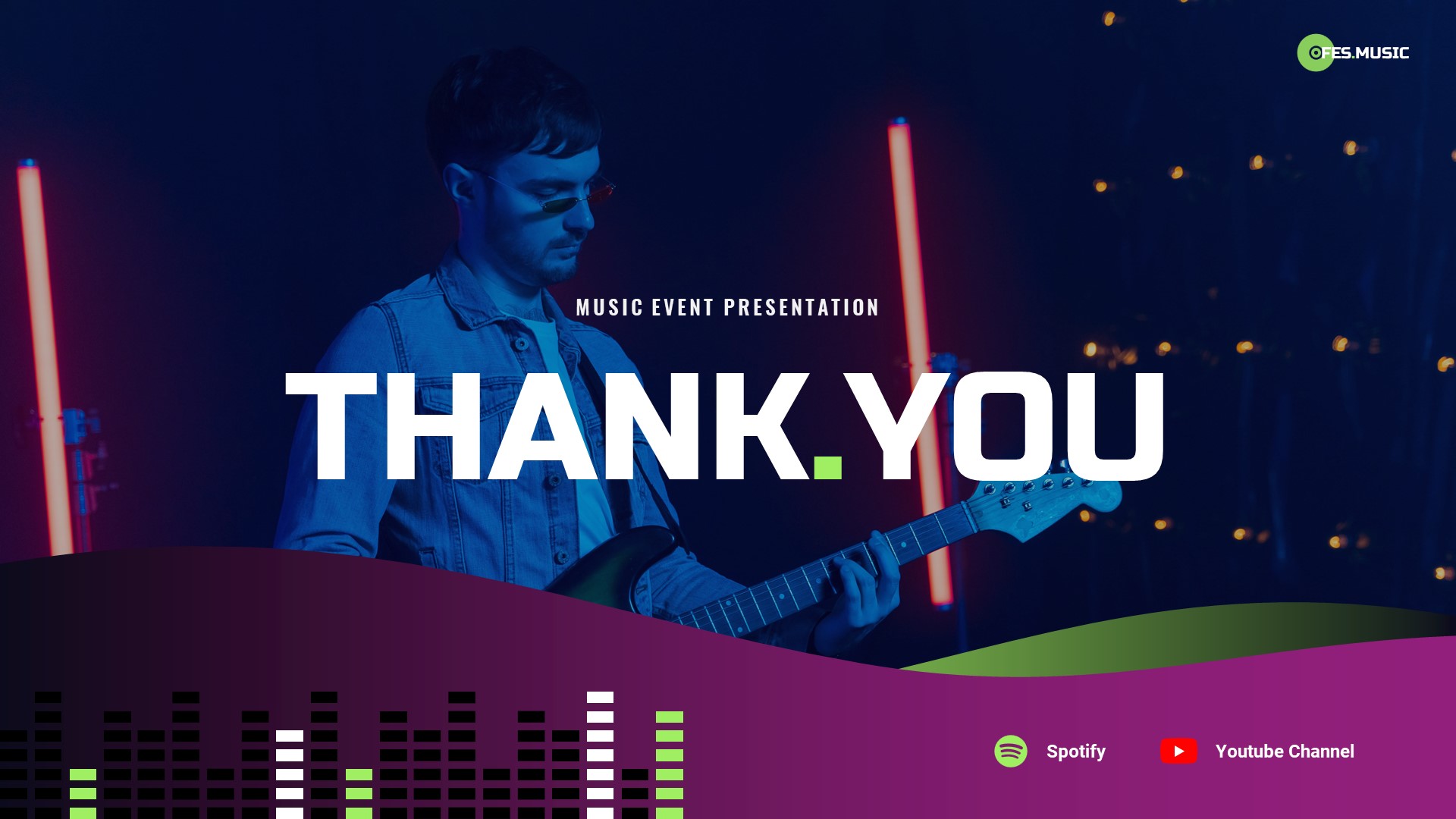 Fesmusic - Music Event Google Slides Template, Presentation Templates