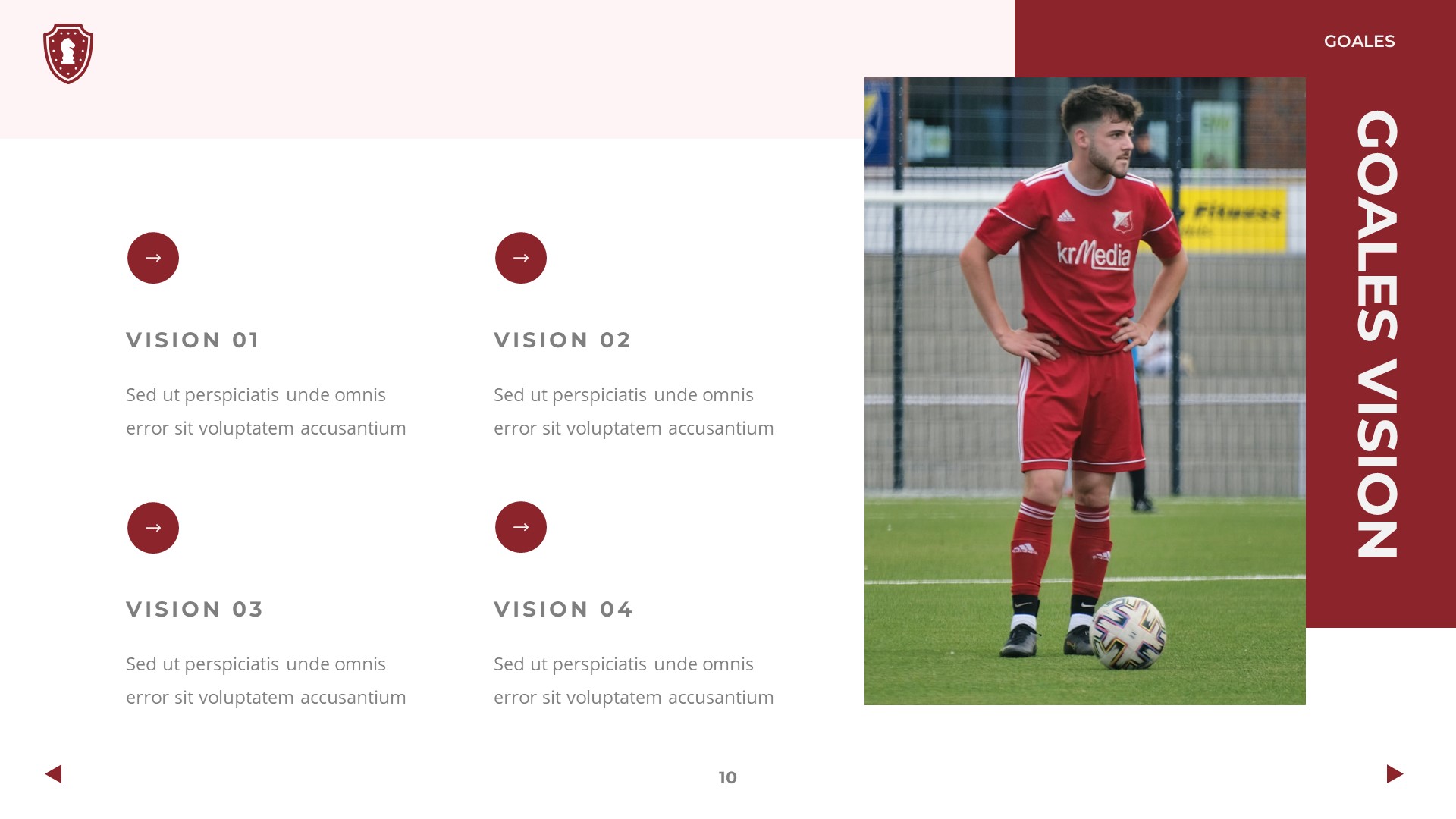 Goales - Football Soccer Google Slides template, Presentation Templates
