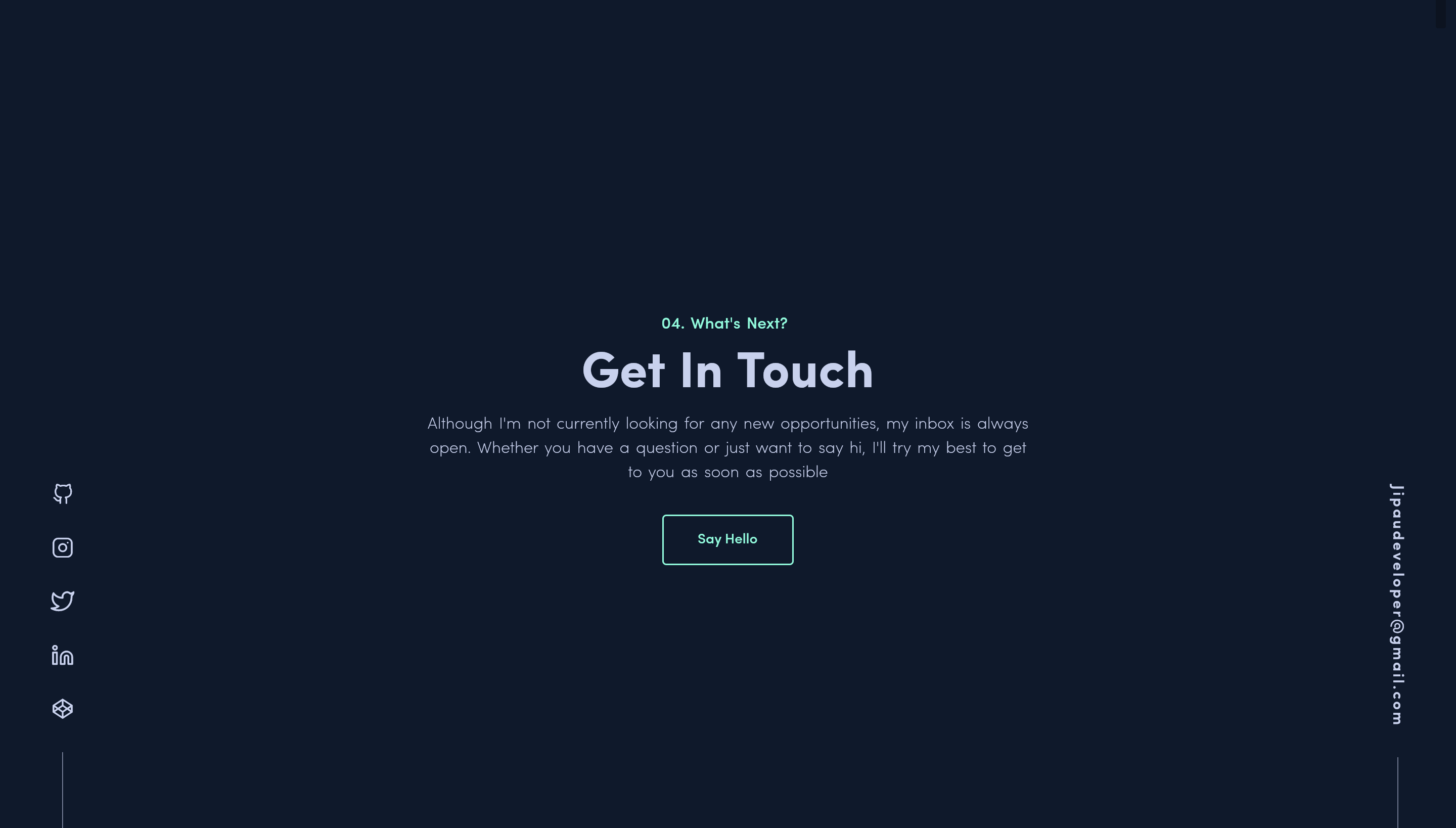 Jeff - Personal Website Developer Portfolio in flutter website by ...