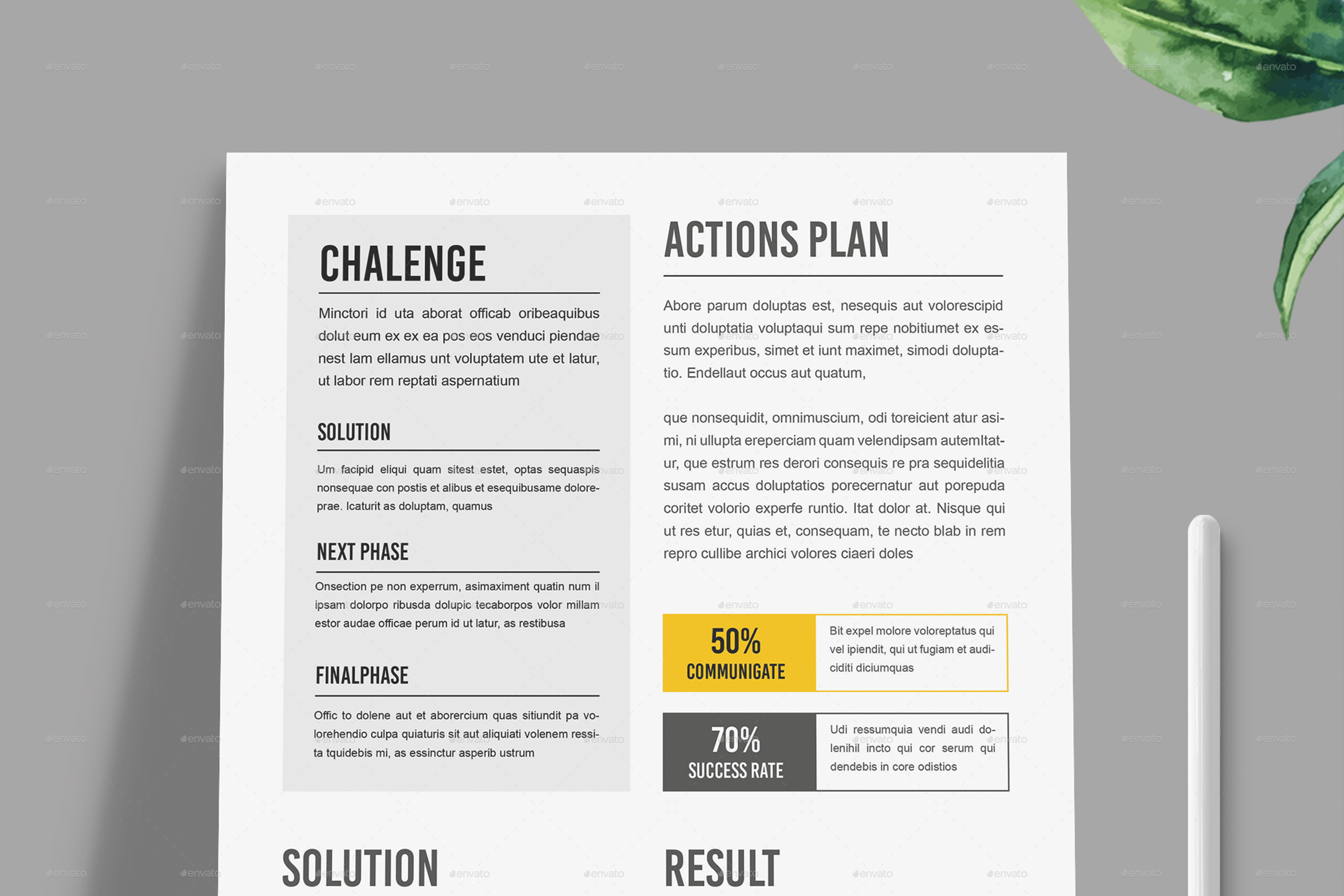 Case Study Template, Print Templates | GraphicRiver