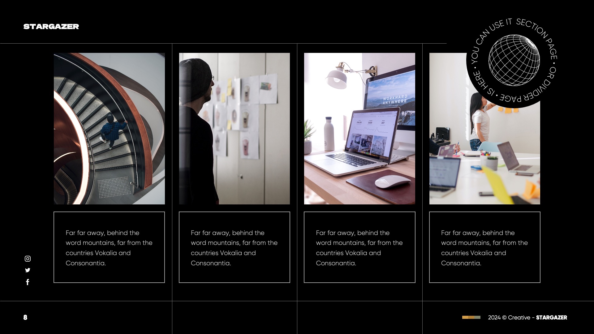 Stargazer General Vintage PowerPoint Template, Presentation Templates