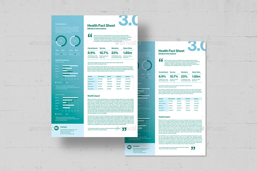 Fact Sheet Template, Print Templates | GraphicRiver