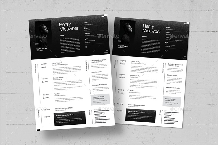 Resume Template, Print Templates | GraphicRiver