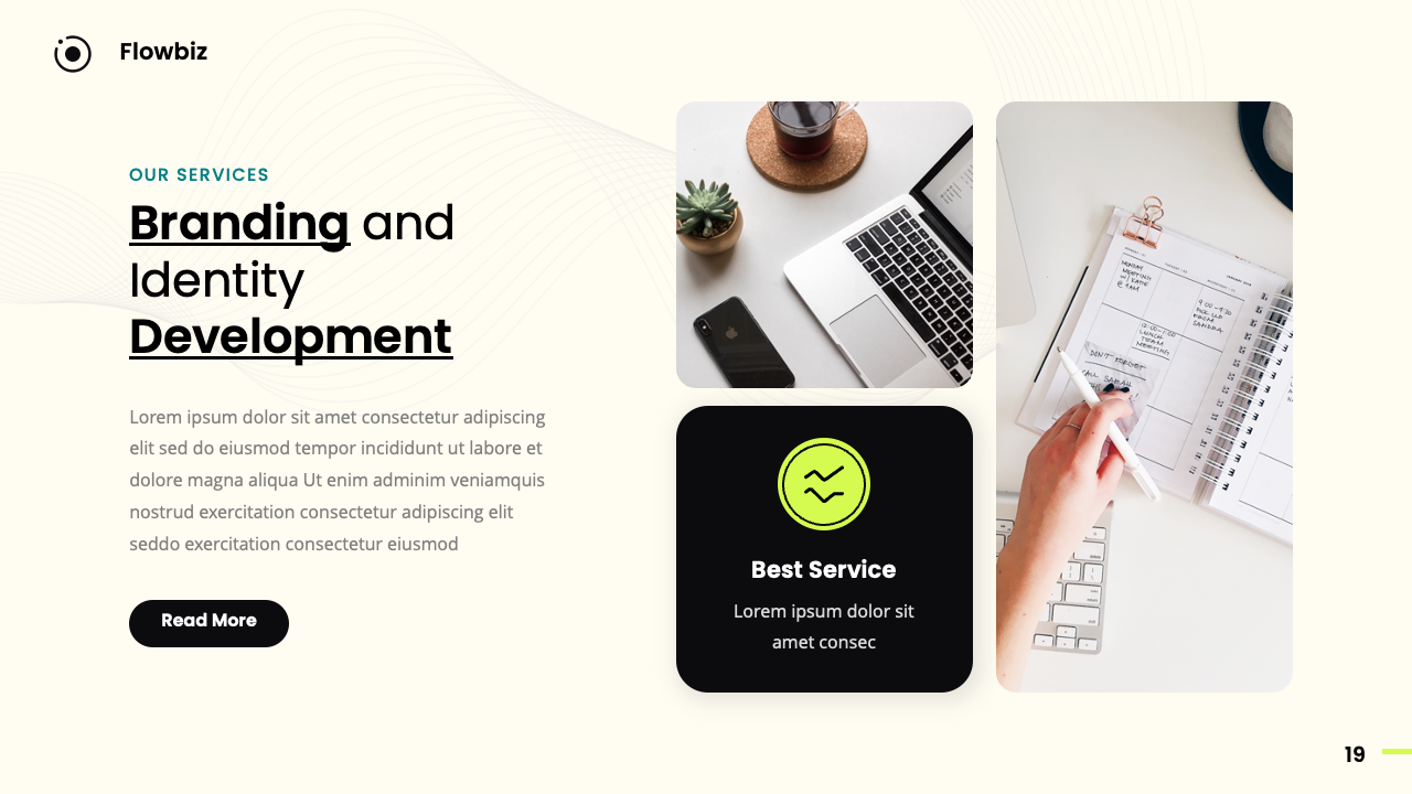 Flowbiz - Digital Marketing PowerPoint Template, Presentation Templates